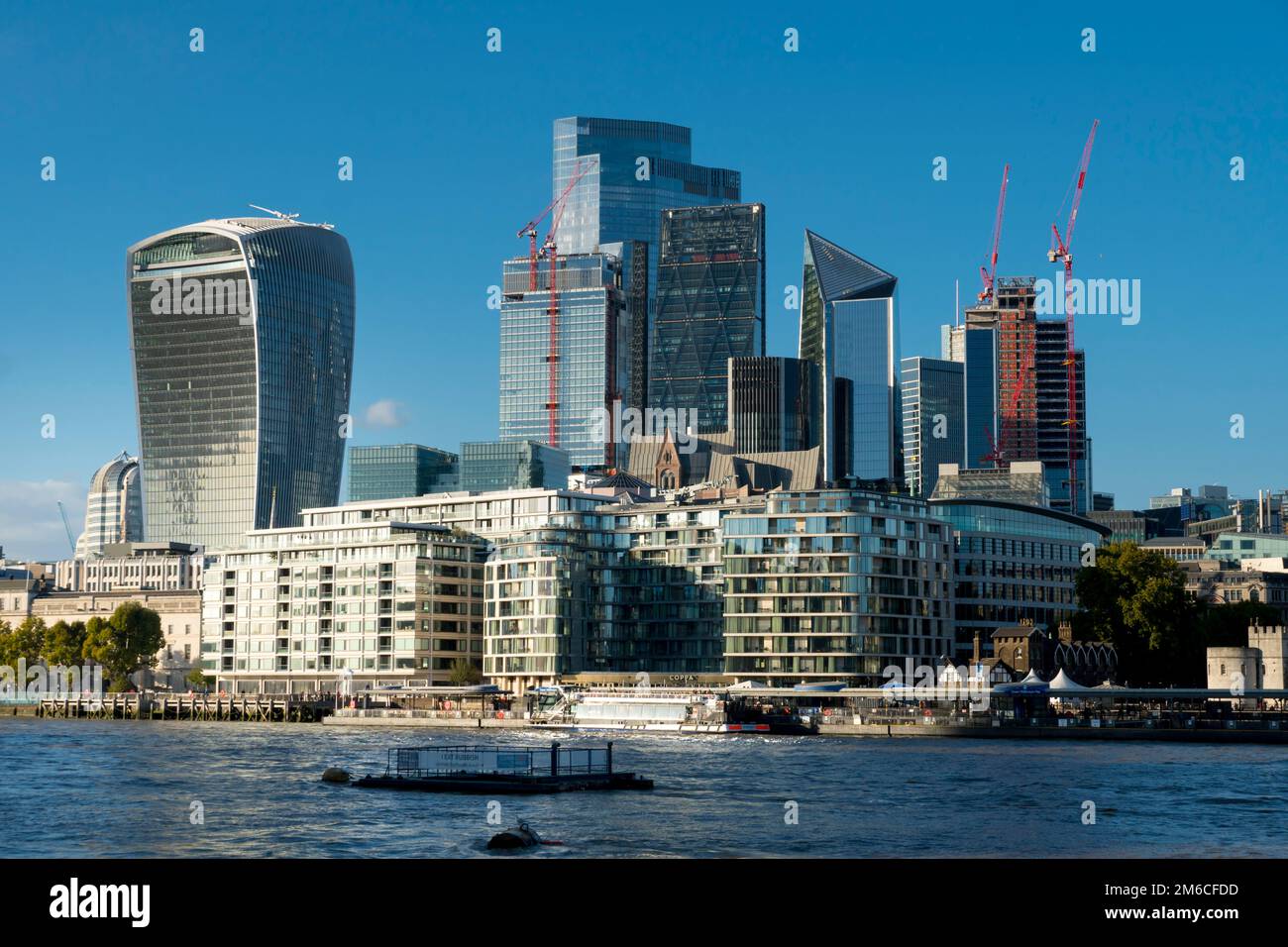 UK, England, London, City skyline from Tower bridge Stock Photo - Alamy