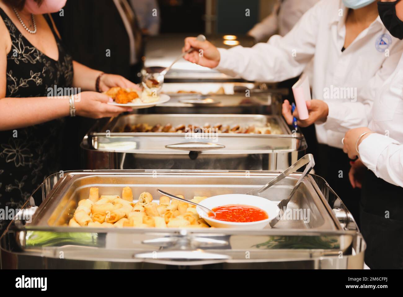 wedding food buffet style catering eating at reception happy meal and ...