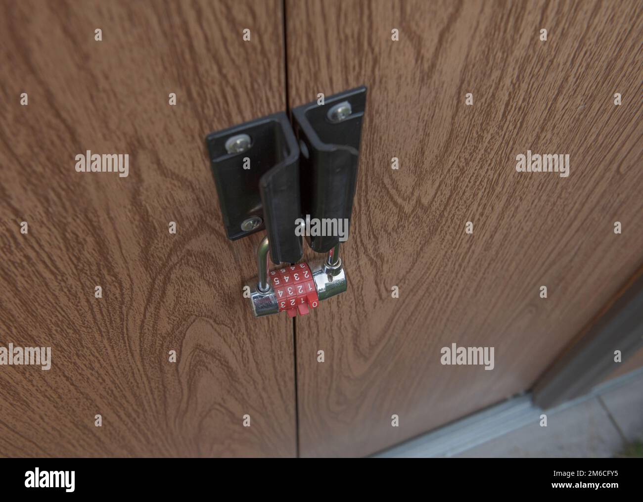 Closed lock. Simple password. Manual dialing code Stock Photo - Alamy