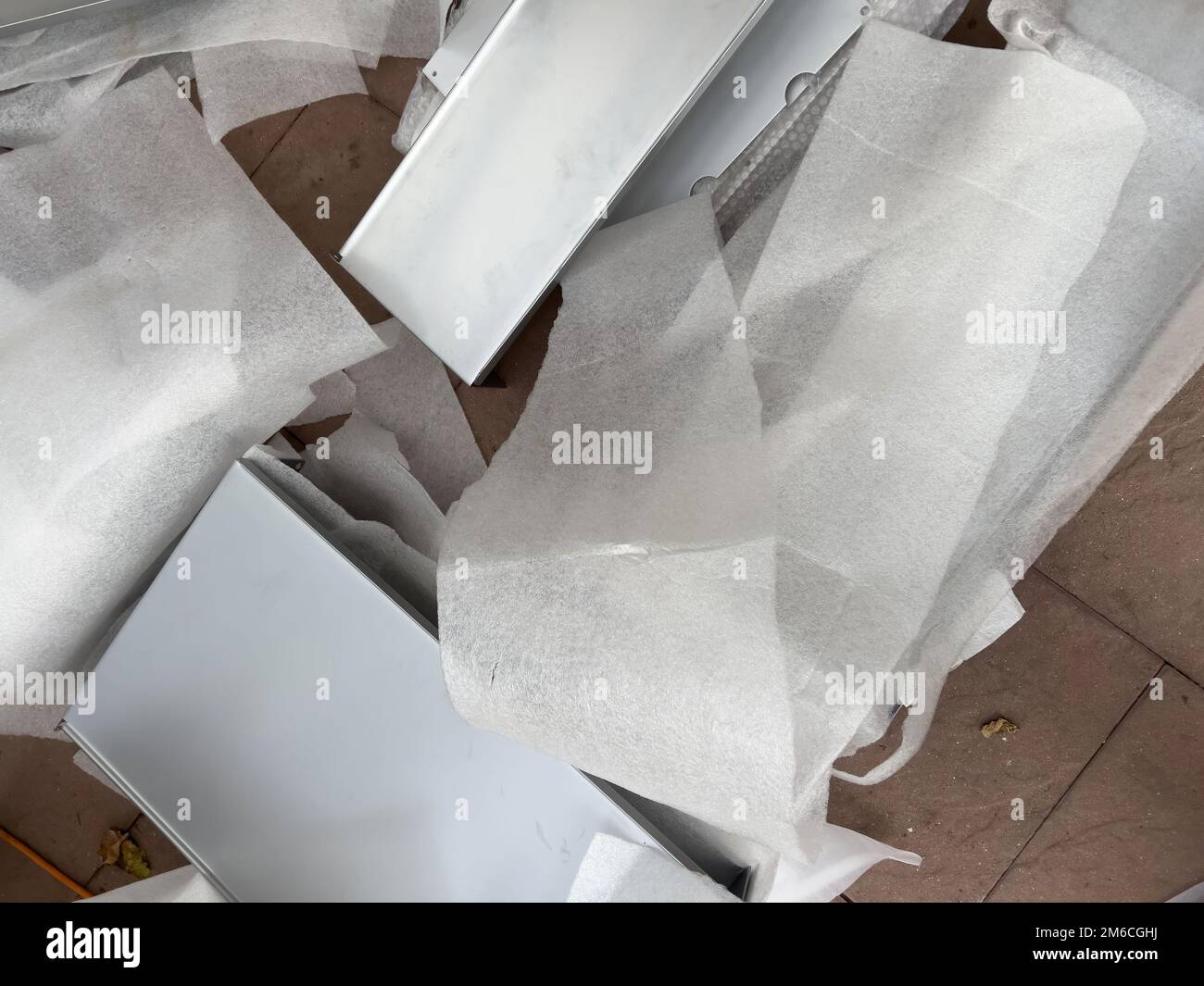 Paris, France - Nov 11, 2022: Vitsoe shelves on protection plastic ...