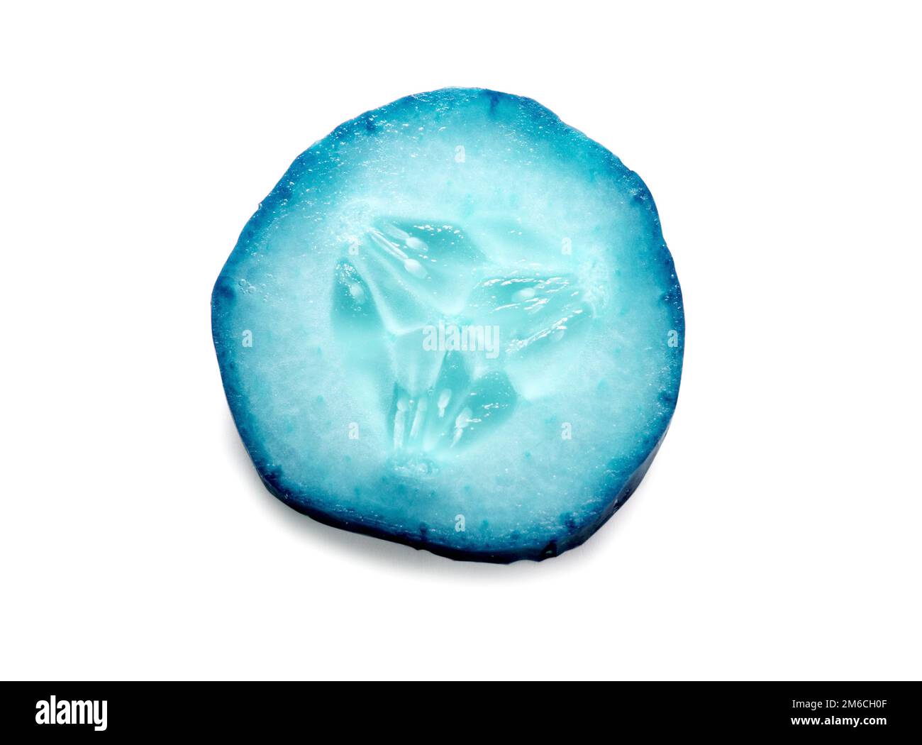 Fresh blue slice cucumber isolated on white background Stock Photo - Alamy