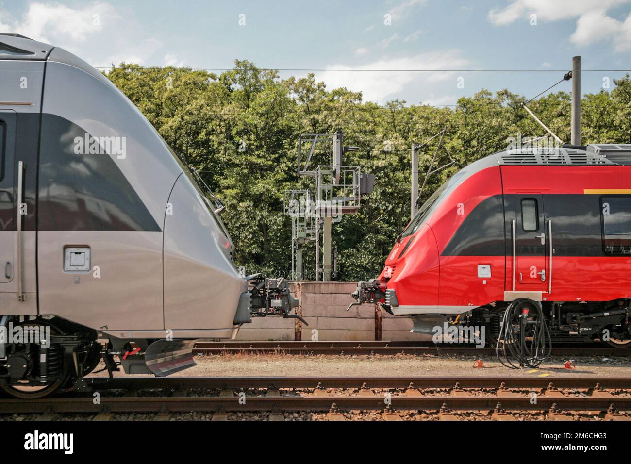 Commissioning of Commuter-trains for Deutsche Bahn Stock Photo - Alamy