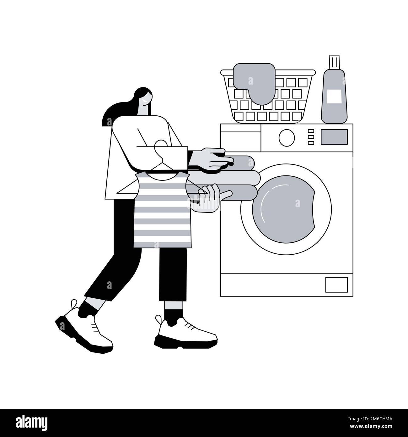 Laundry and dry cleaning abstract concept vector illustration. laundry ...