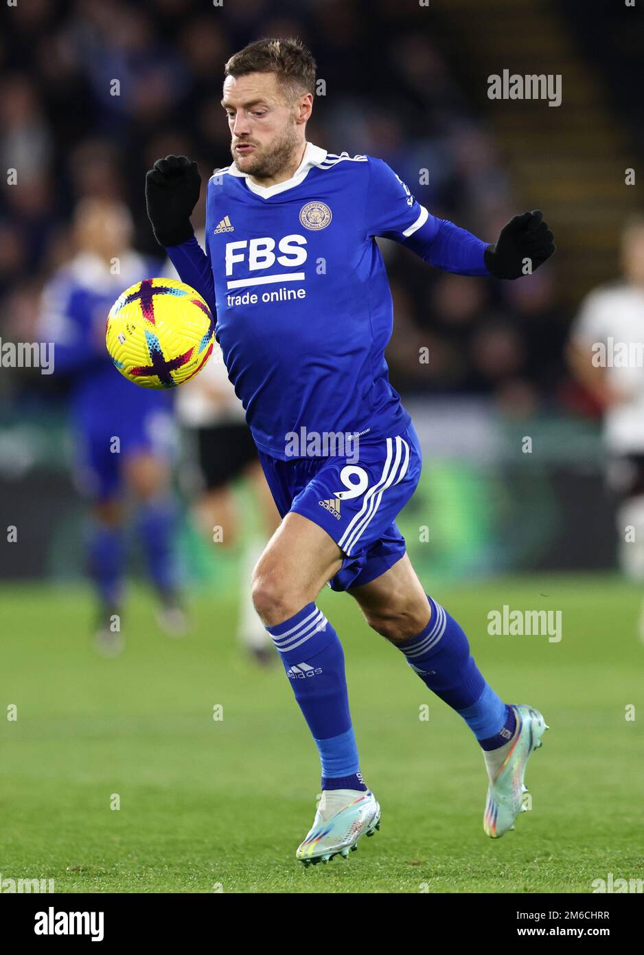 Leicester, England, 3rd January 2023. Jamie Vardy of Leicester City ...