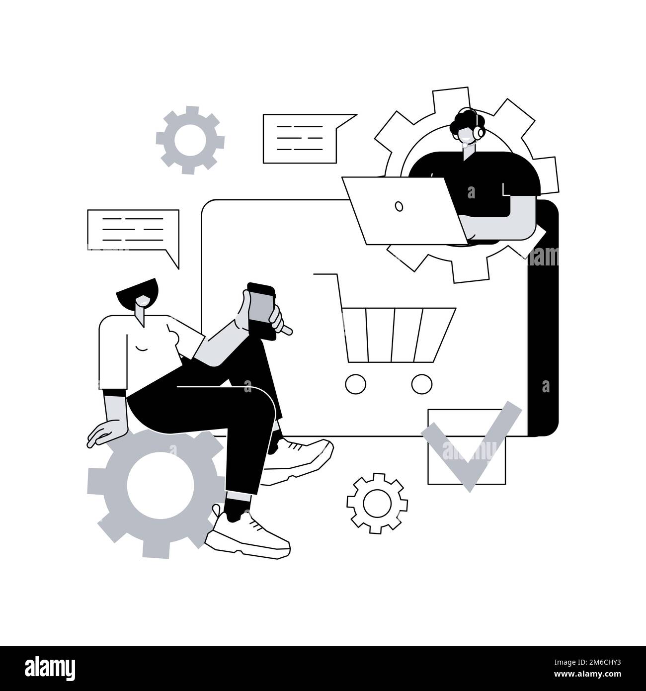 Acknowledgment received abstract concept vector illustration ... Acknowledgment received abstract concept vector illustration ...