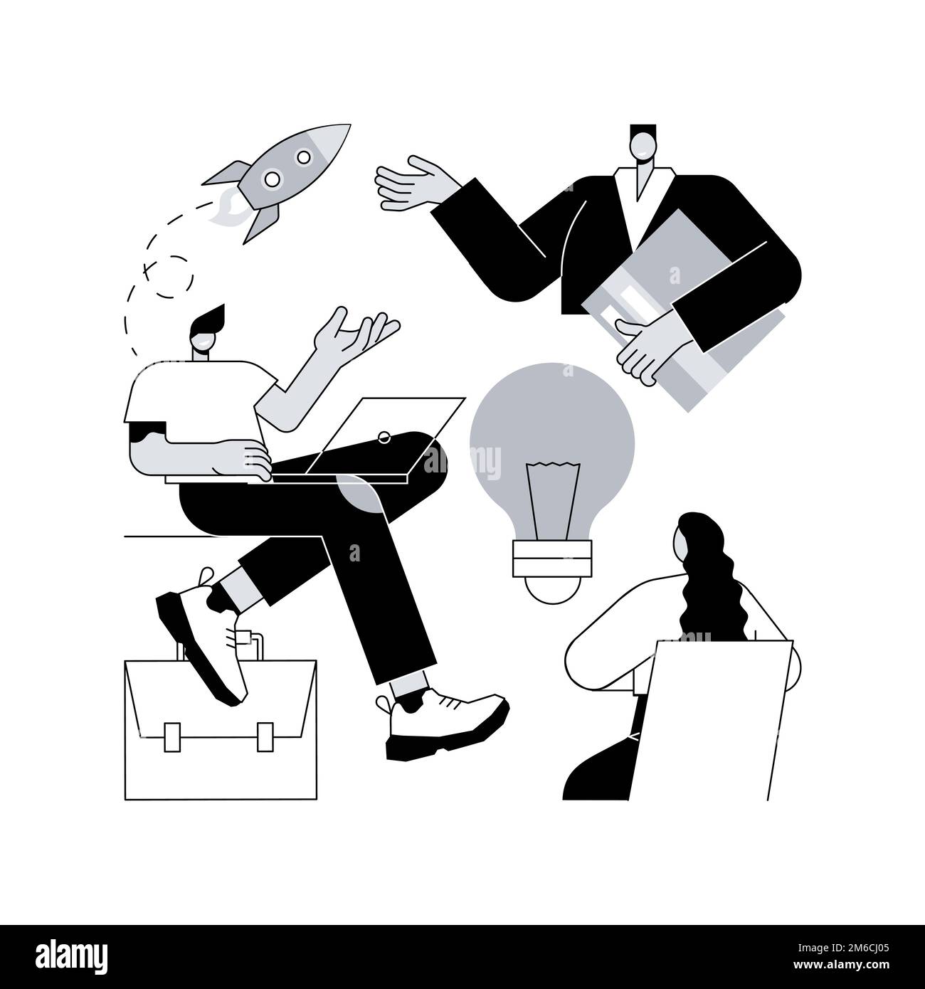 Workplace culture abstract concept vector illustration. Shared values ...