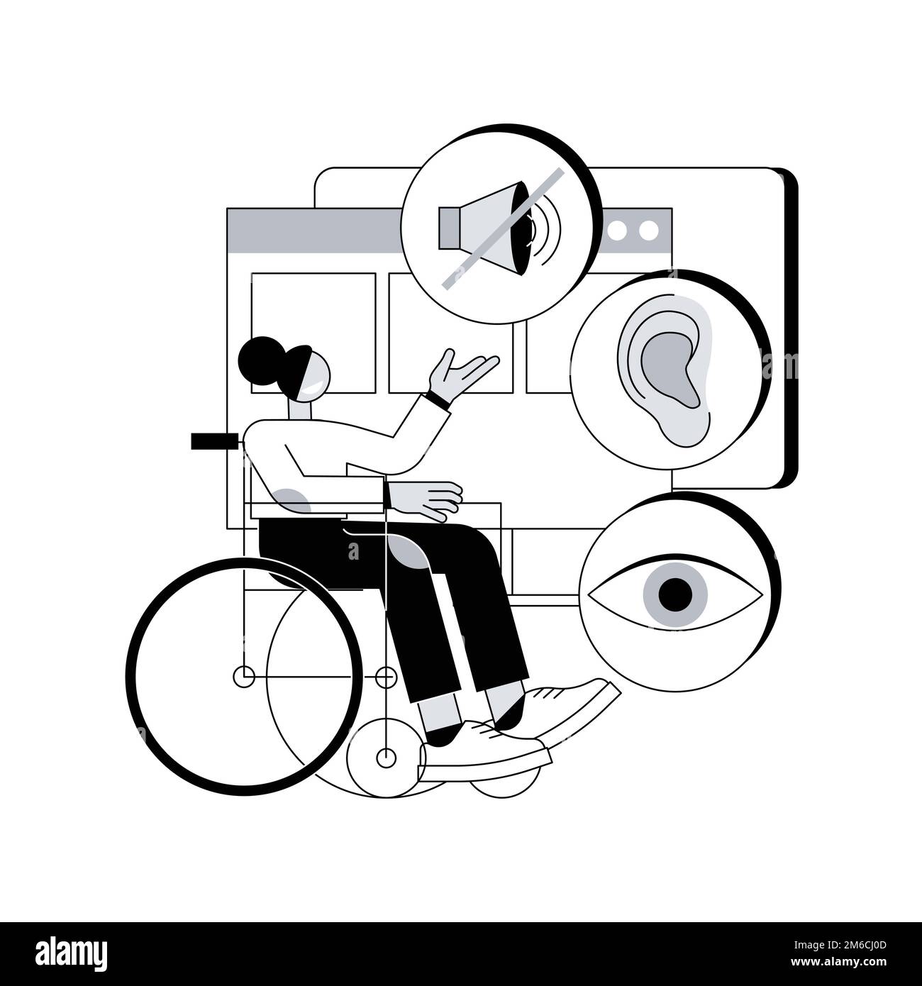 Web accessibility program abstract concept vector illustration ...