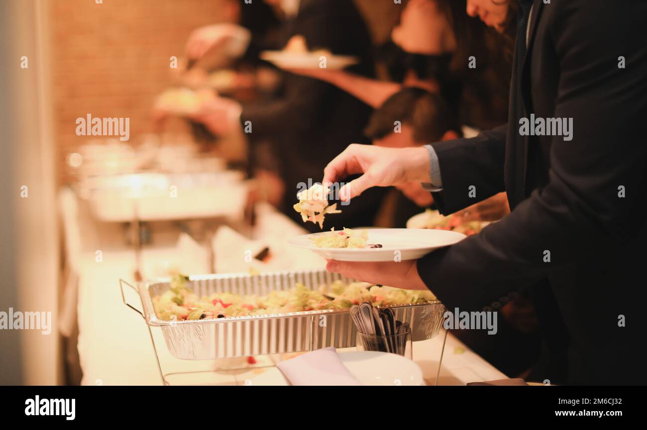 wedding food buffet style catering eating at reception happy meal and ...