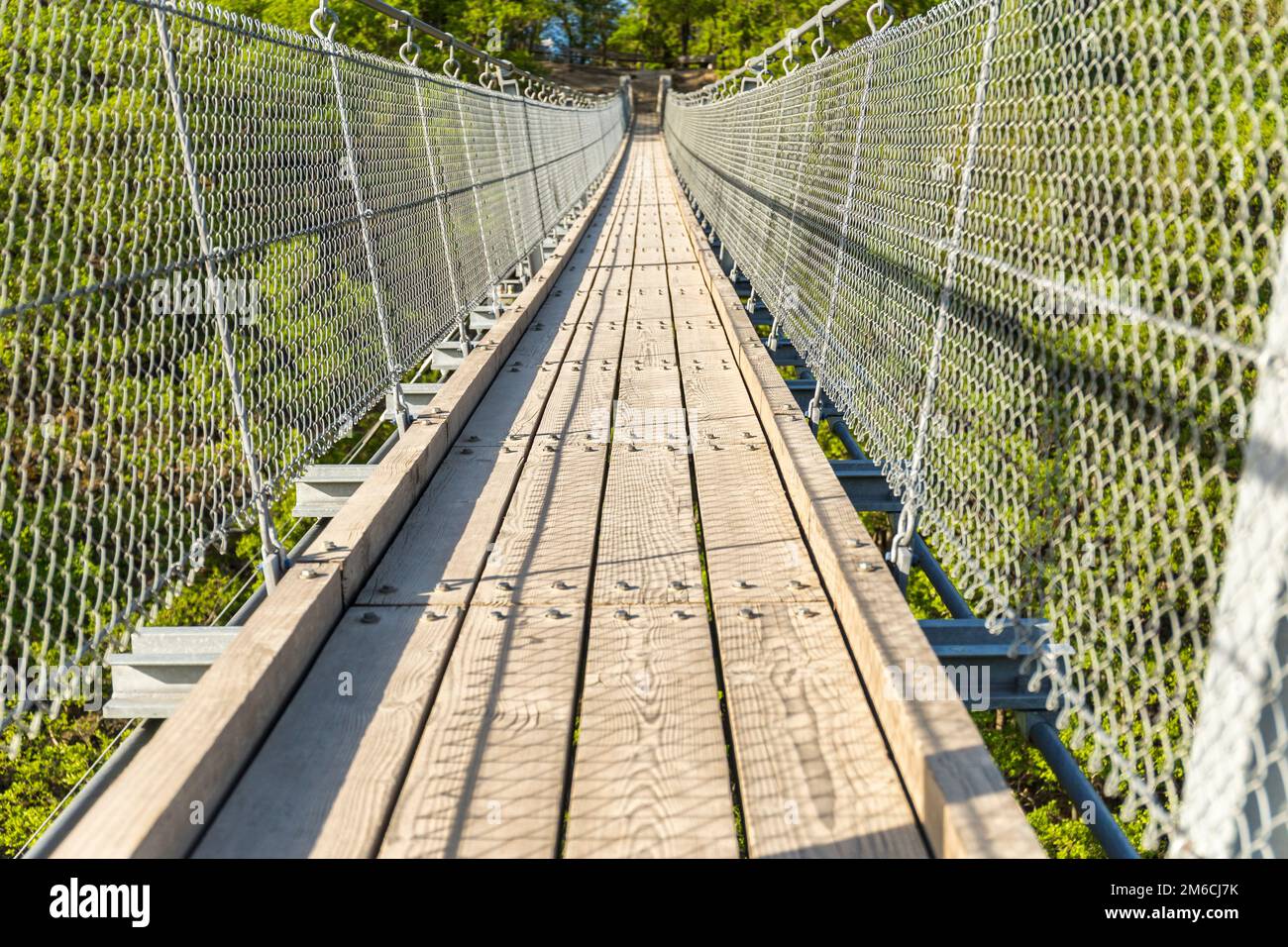 On the Geierlay Bridge Stock Photo - Alamy
