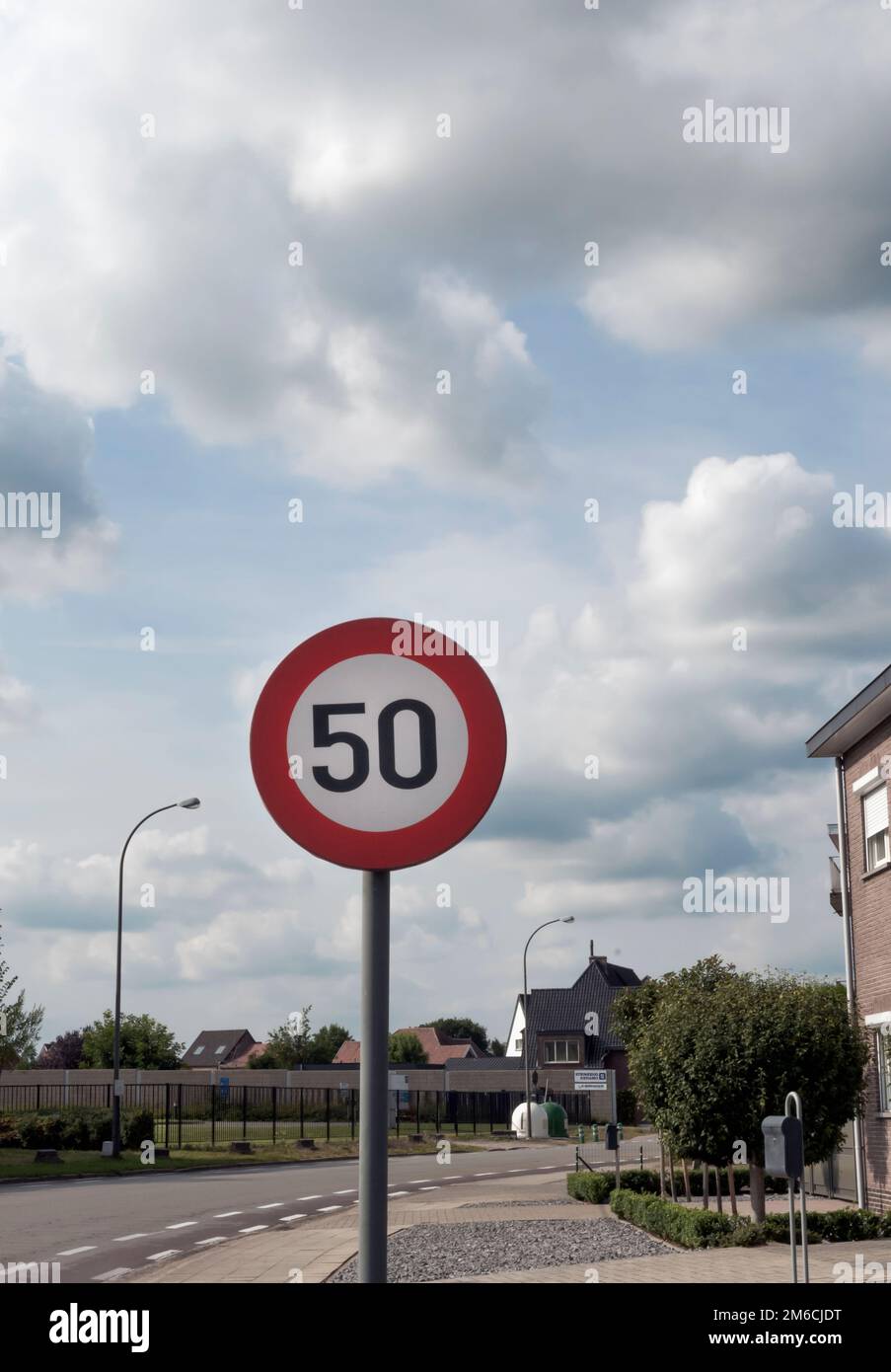 Road sign - Speed limit 50 km Stock Photo - Alamy Road sign - Speed limit 50 km Stock Photo - Alamy