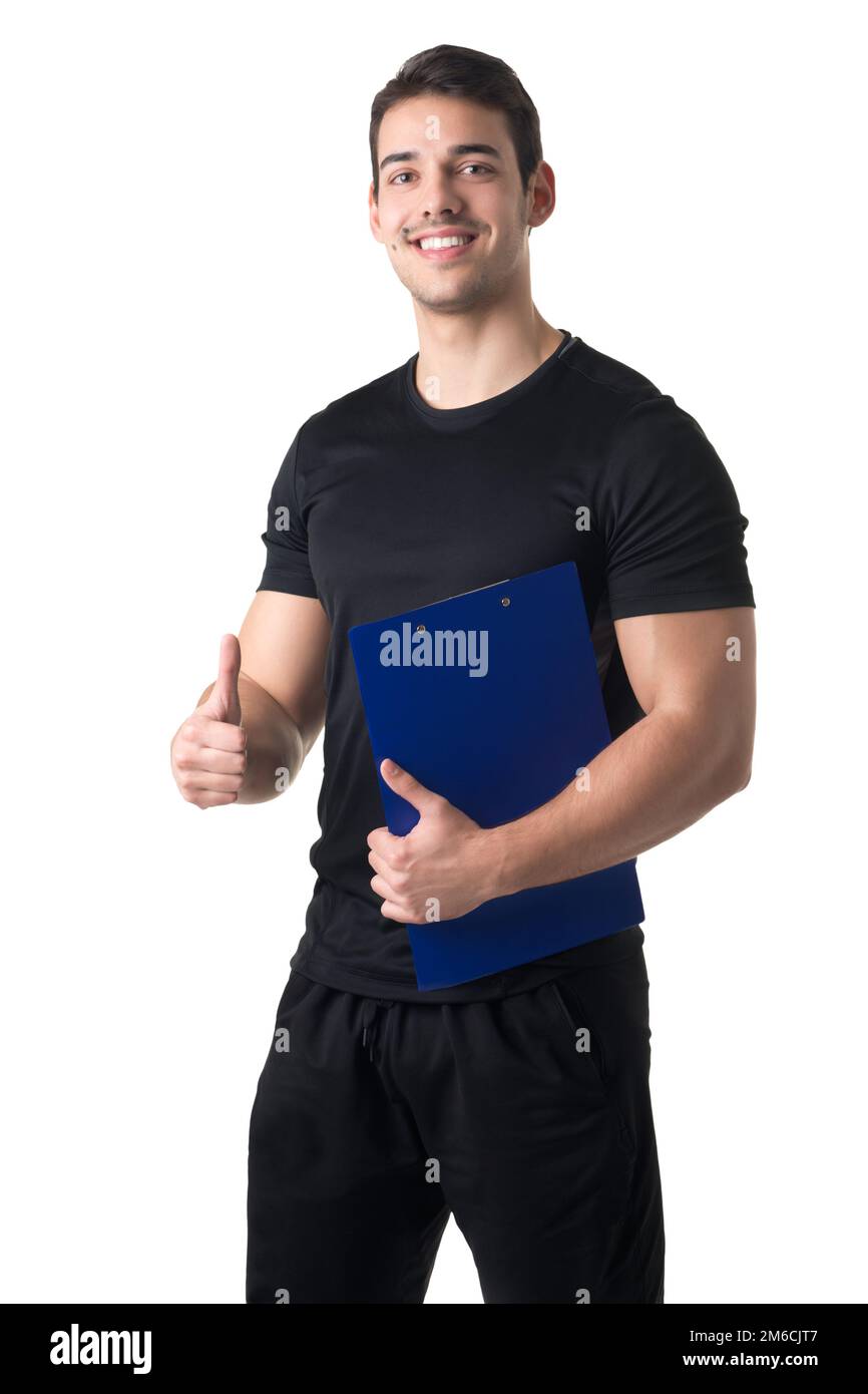 Fitness instructor gym Cut Out Stock Images & Pictures - Alamy