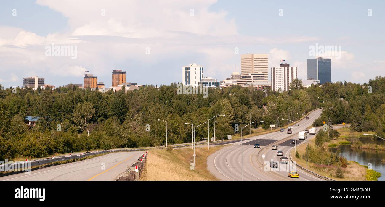 Downtown anchorage street hi-res stock photography and images - Alamy