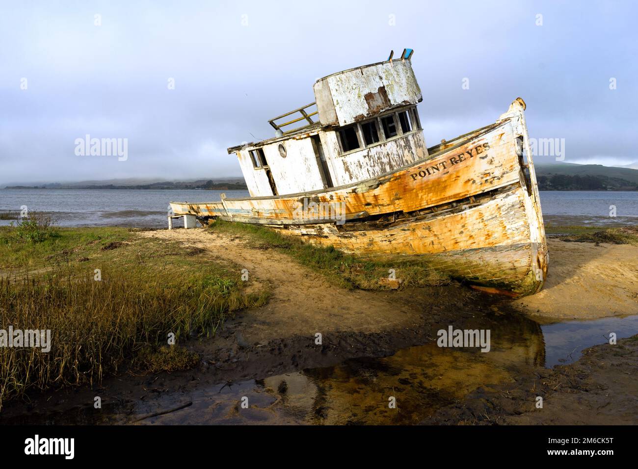 Abandoned Ship Rotting Boat Point Reyes Seashore California Stock Photo ...