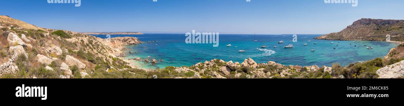 Selmun, imgiebah bay malta hi-res stock photography and images - Alamy