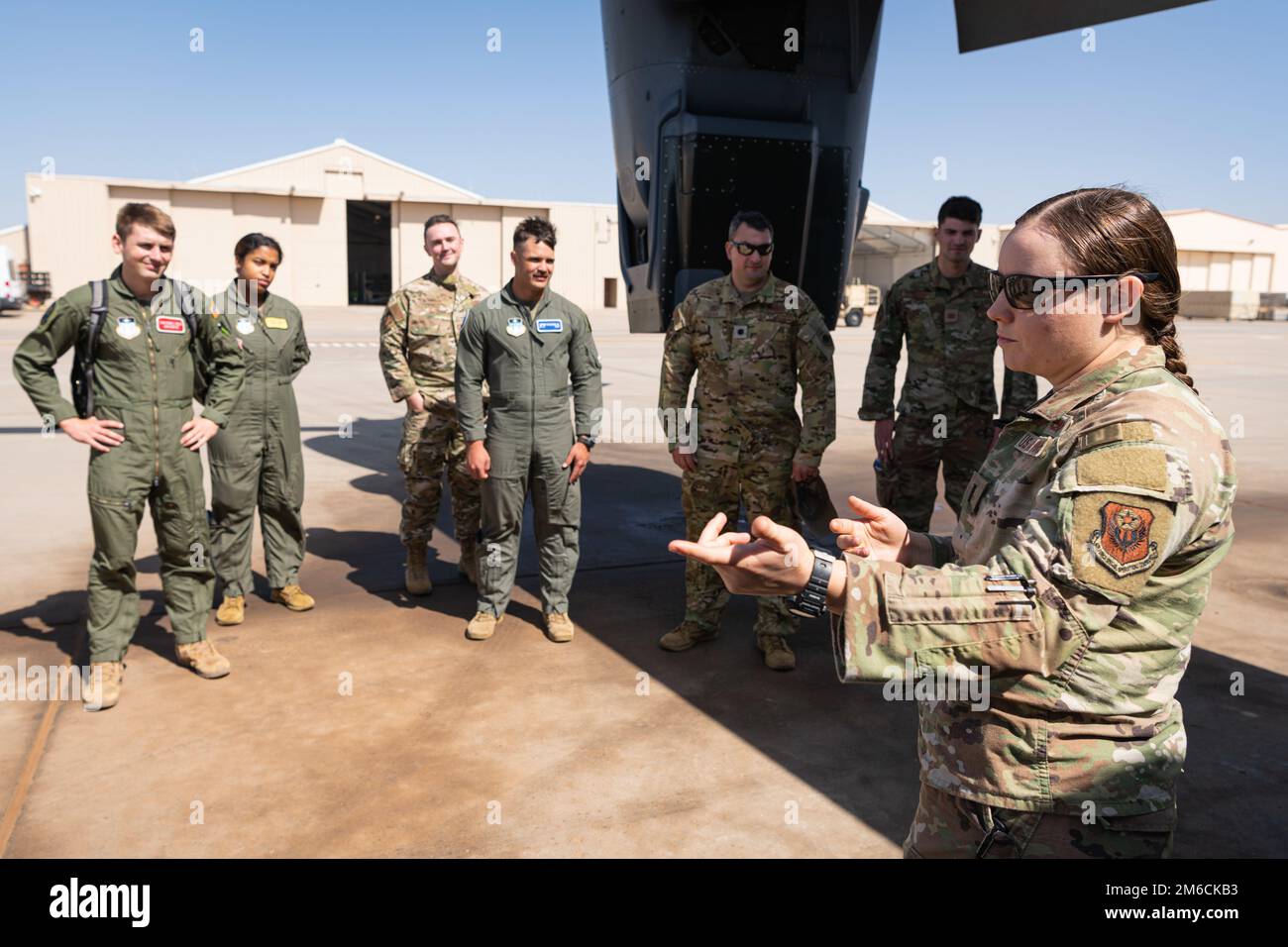 U.S. Air Force 1st Lt. Brianne Caldwell, 20th Aircraft Maintenance Unit ...