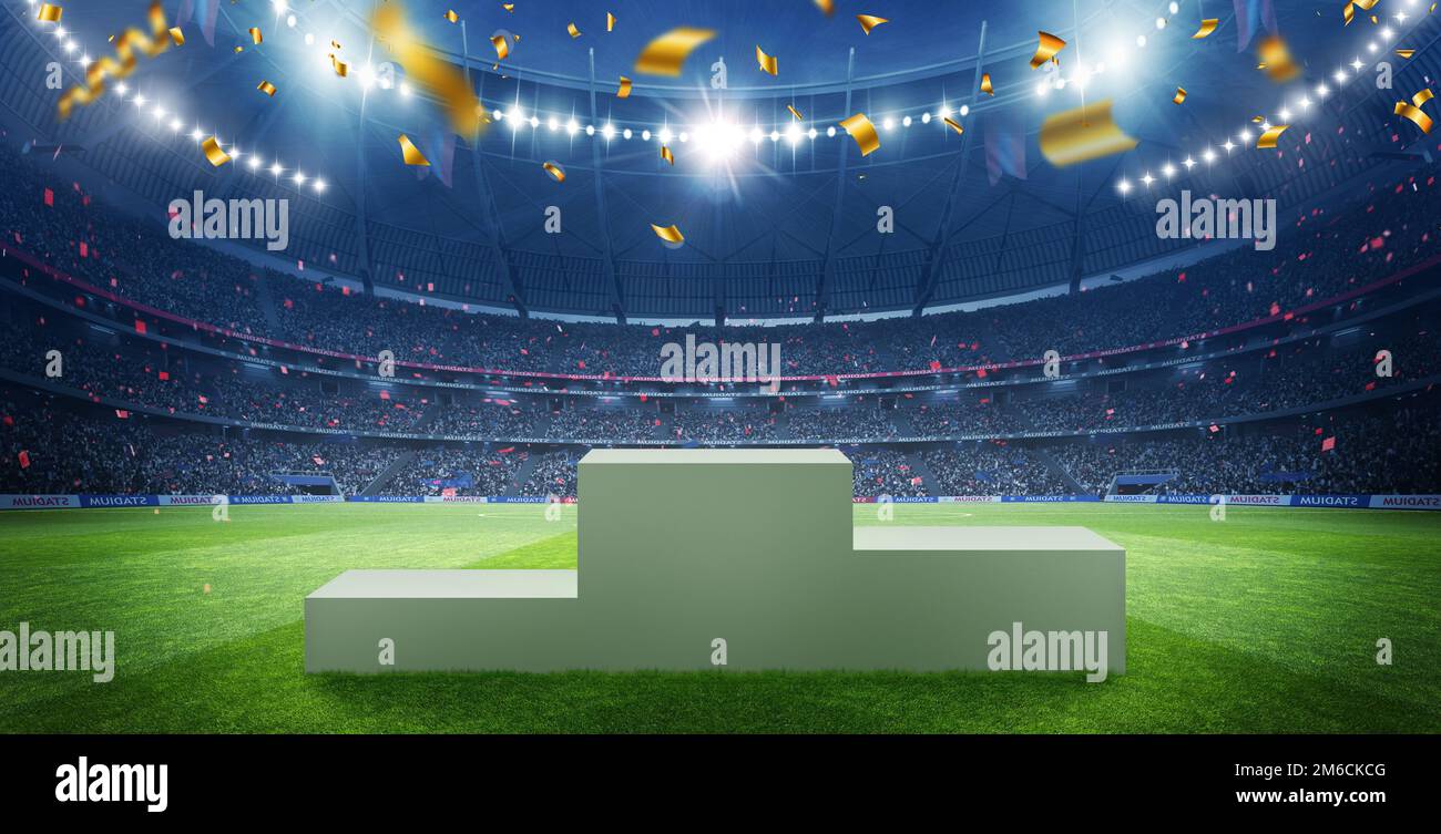 Soccer podium stadium hi-res stock photography and images - Alamy