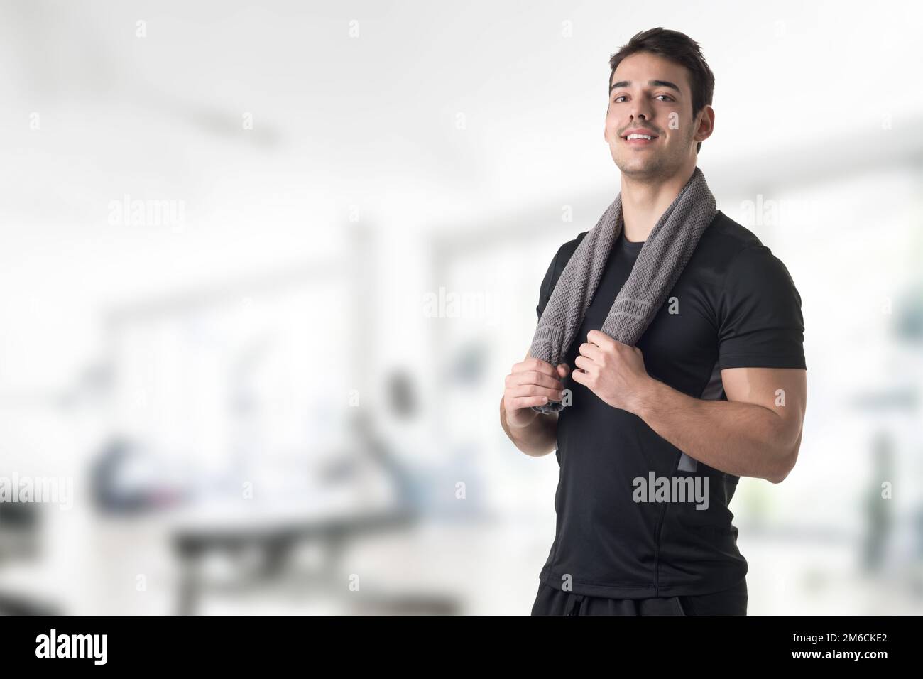 Young attractive man towel hi-res stock photography and images - Alamy