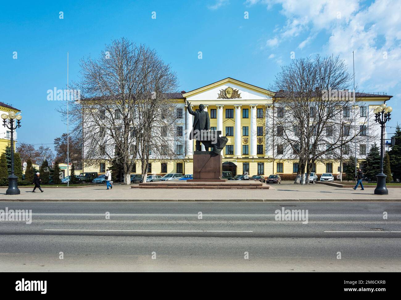 Monument to Lenin in the Central square (Borisov, Minsk region, Belarus ...