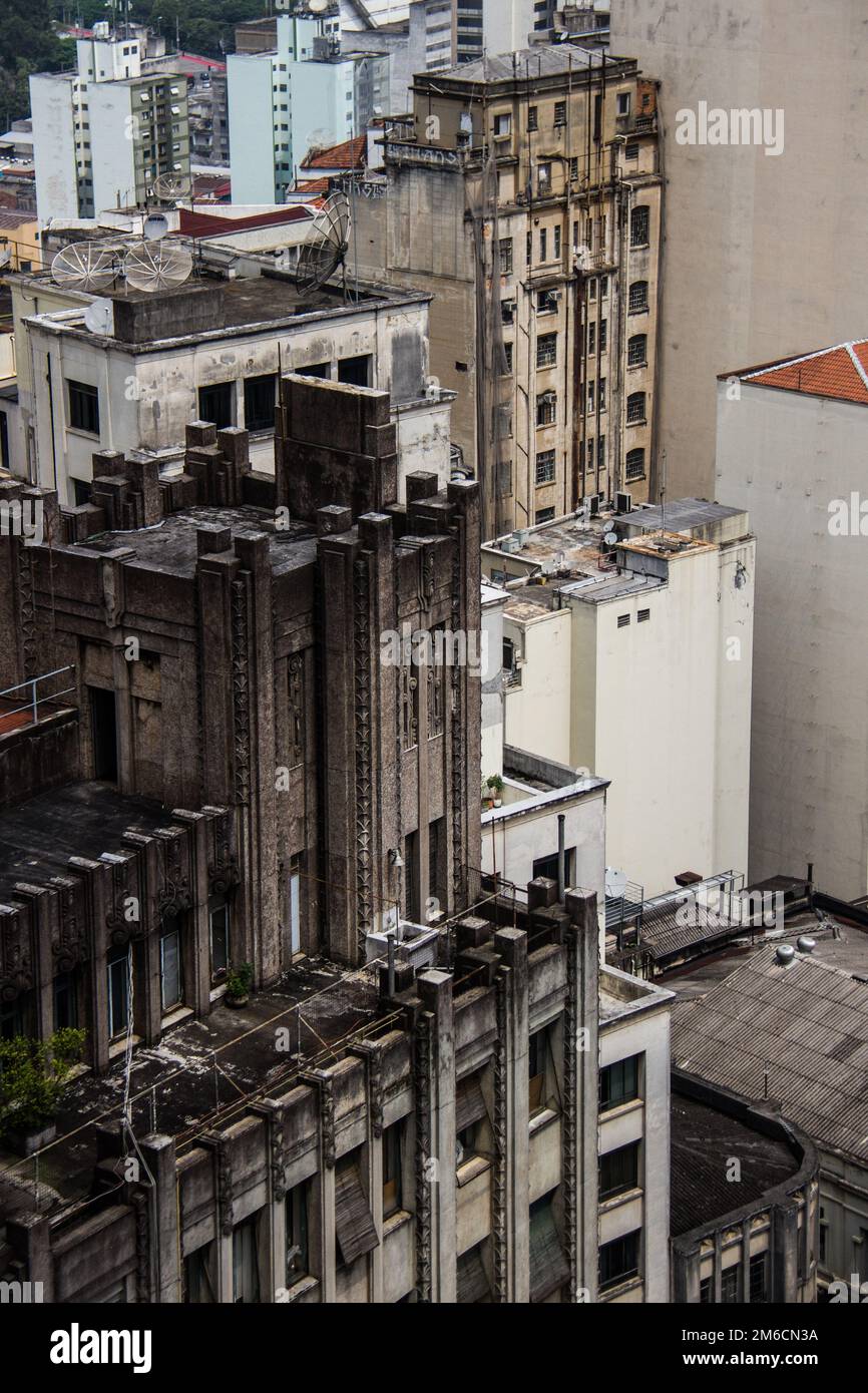Old and aged buildings detail view from high Stock Photo - Alamy