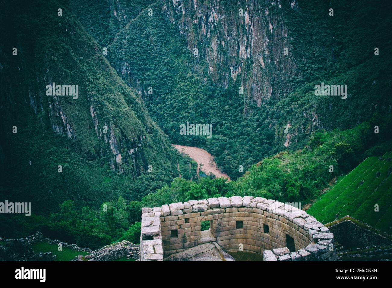 Inca rounded architecture Stock Photo - Alamy