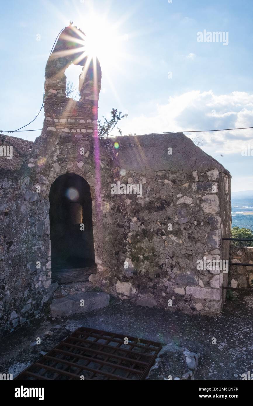 Security cabin of a medieval Castle Stock Photo - Alamy