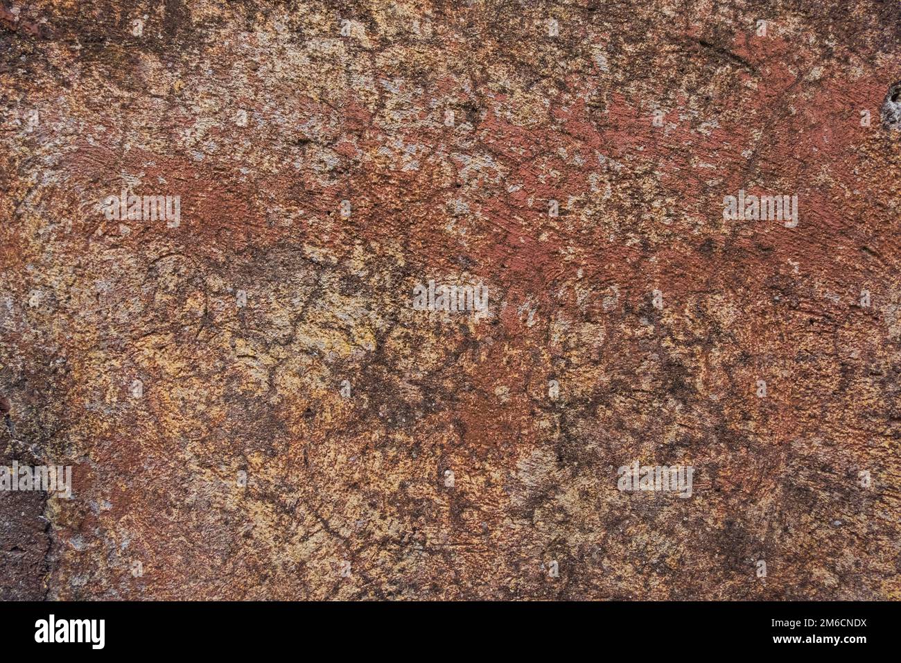 Rotten red concrete wall background texture Stock Photo - Alamy