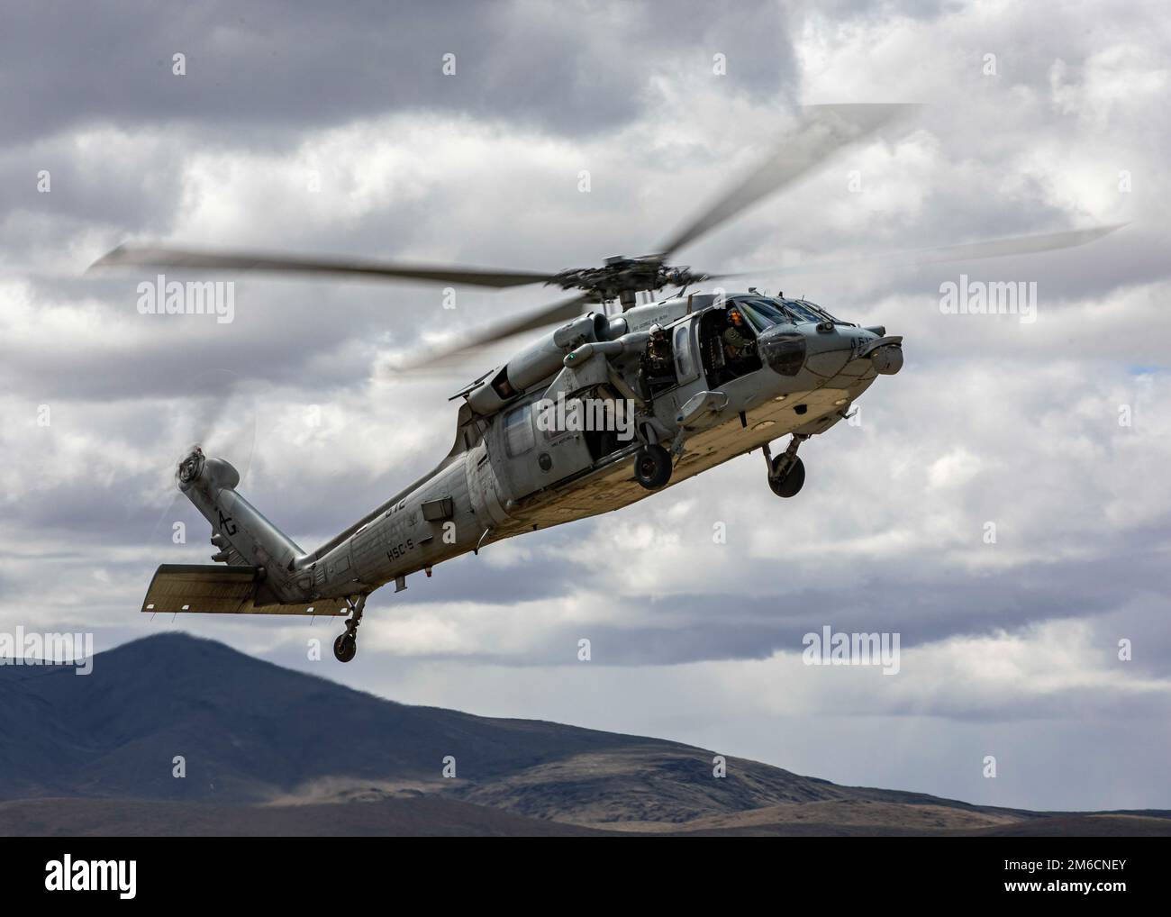 An MH-60S Nighthawk helicopter attached to Helicopter Sea Combat ...