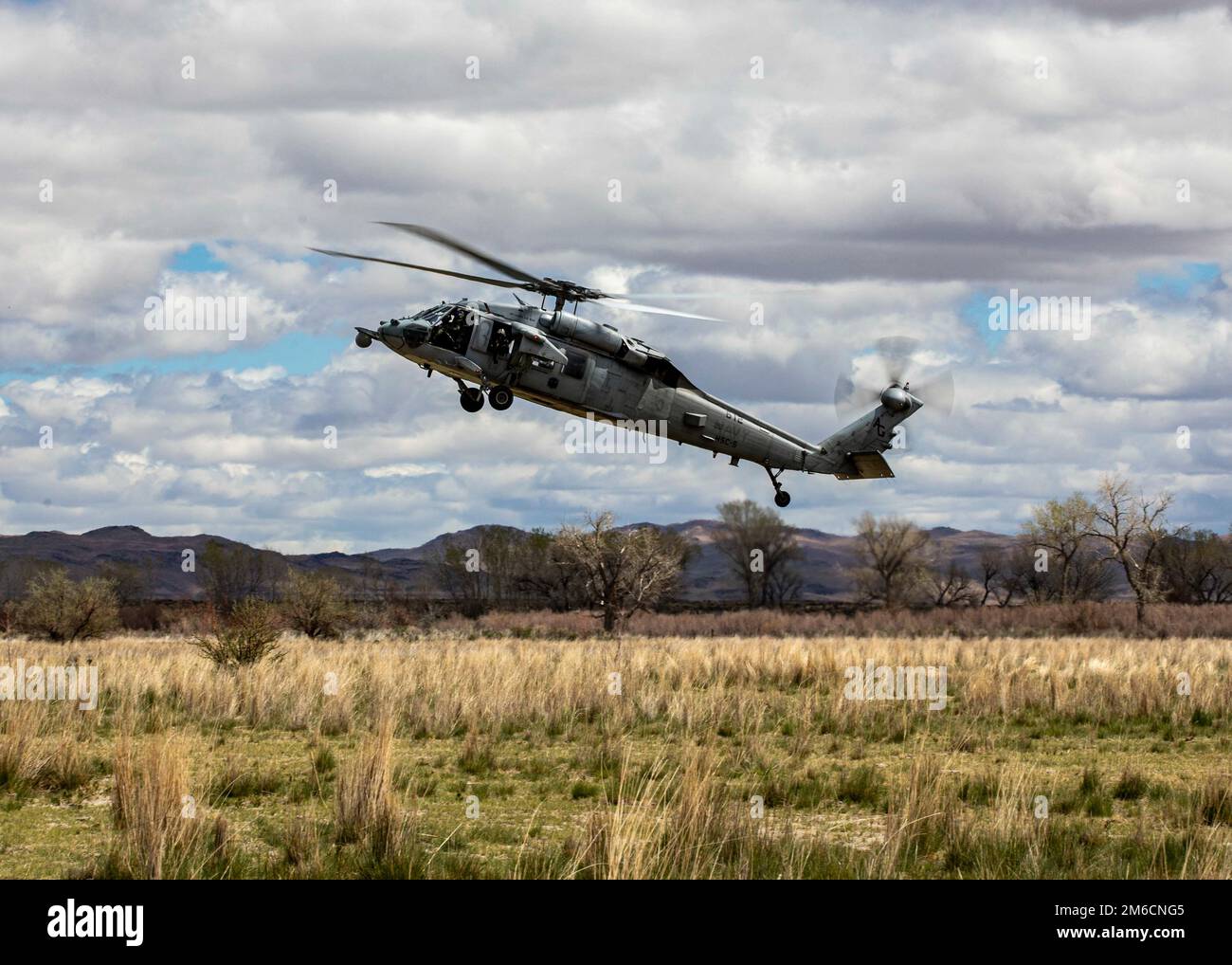 An MH-60S Nighthawk helicopter attached to Helicopter Sea Combat ...