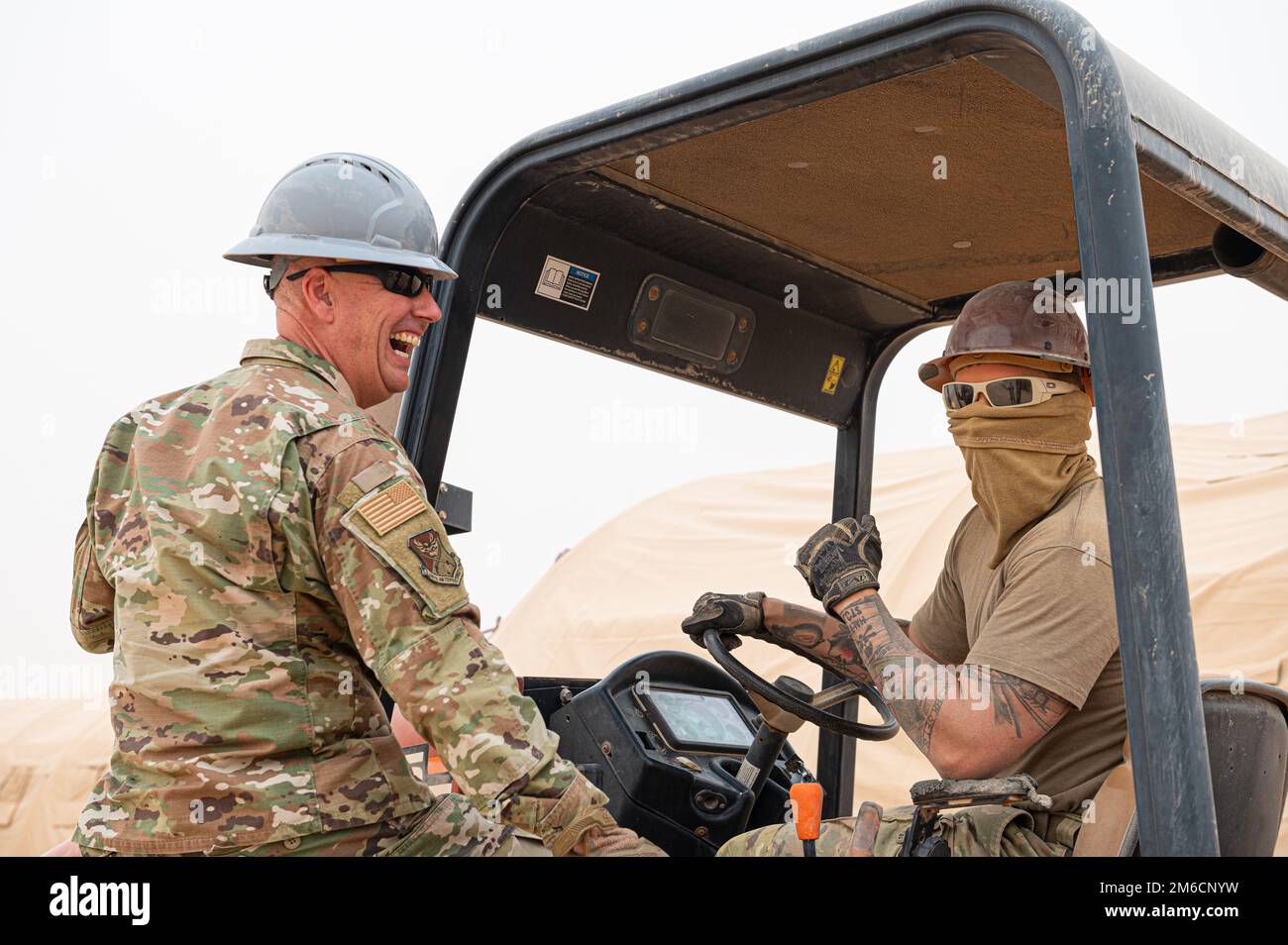 U.S. Air Force Staff Sgt Norbert Dudzic, right, non-commissioned ...