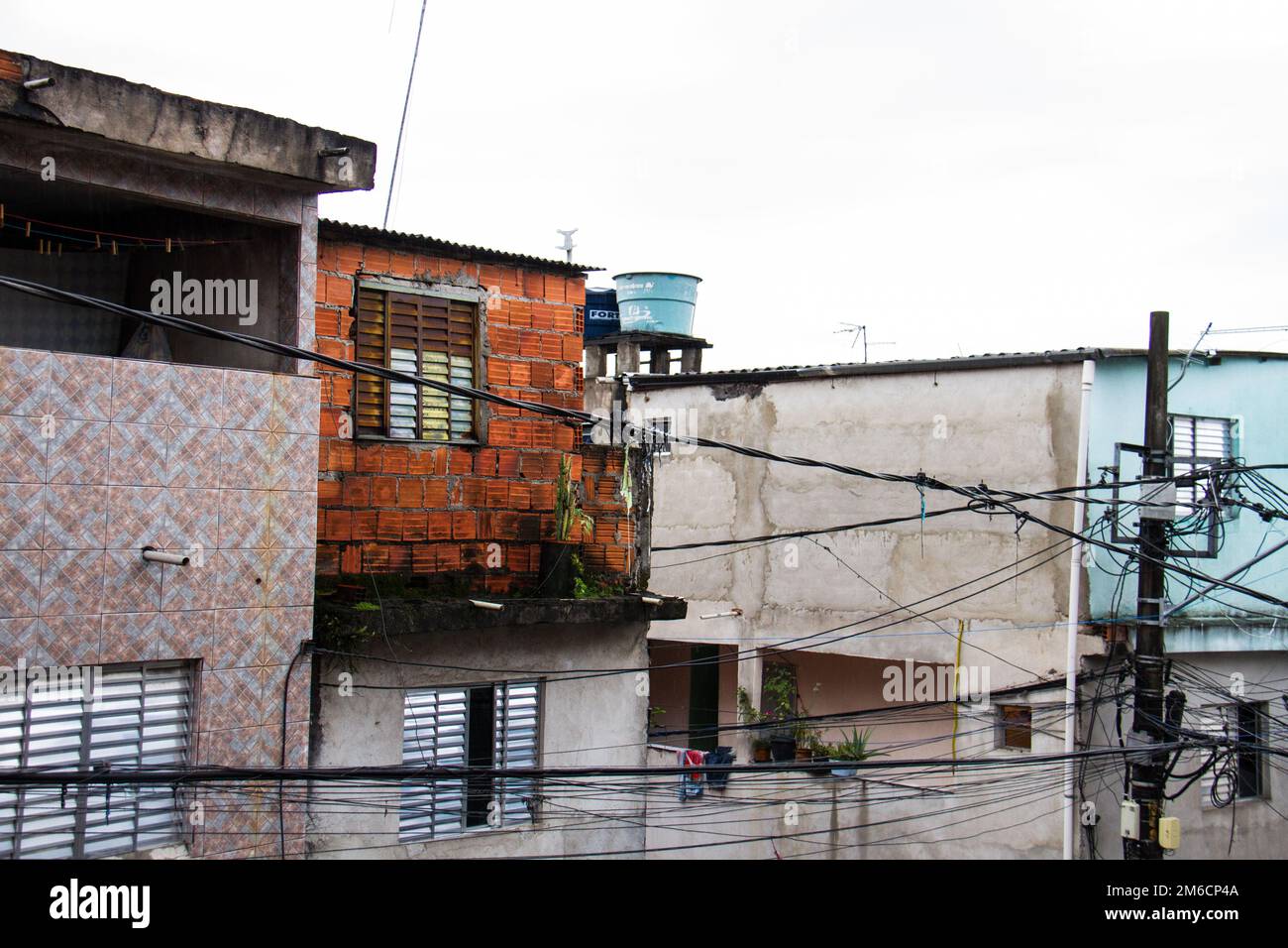 Houses of the favela Stock Photo - Alamy