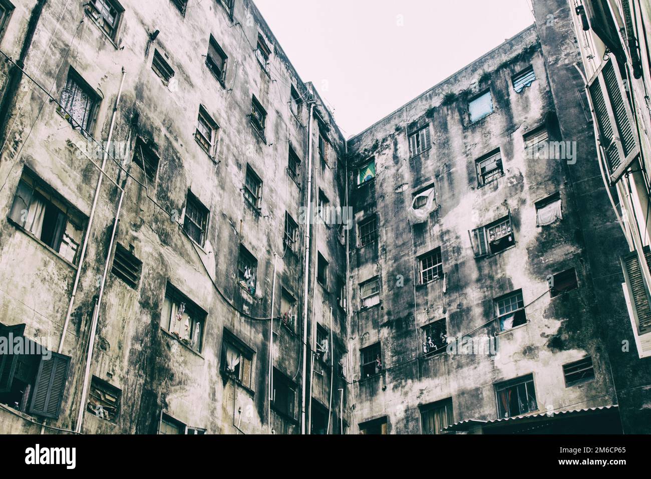 Shabby worn building. No people Stock Photo - Alamy