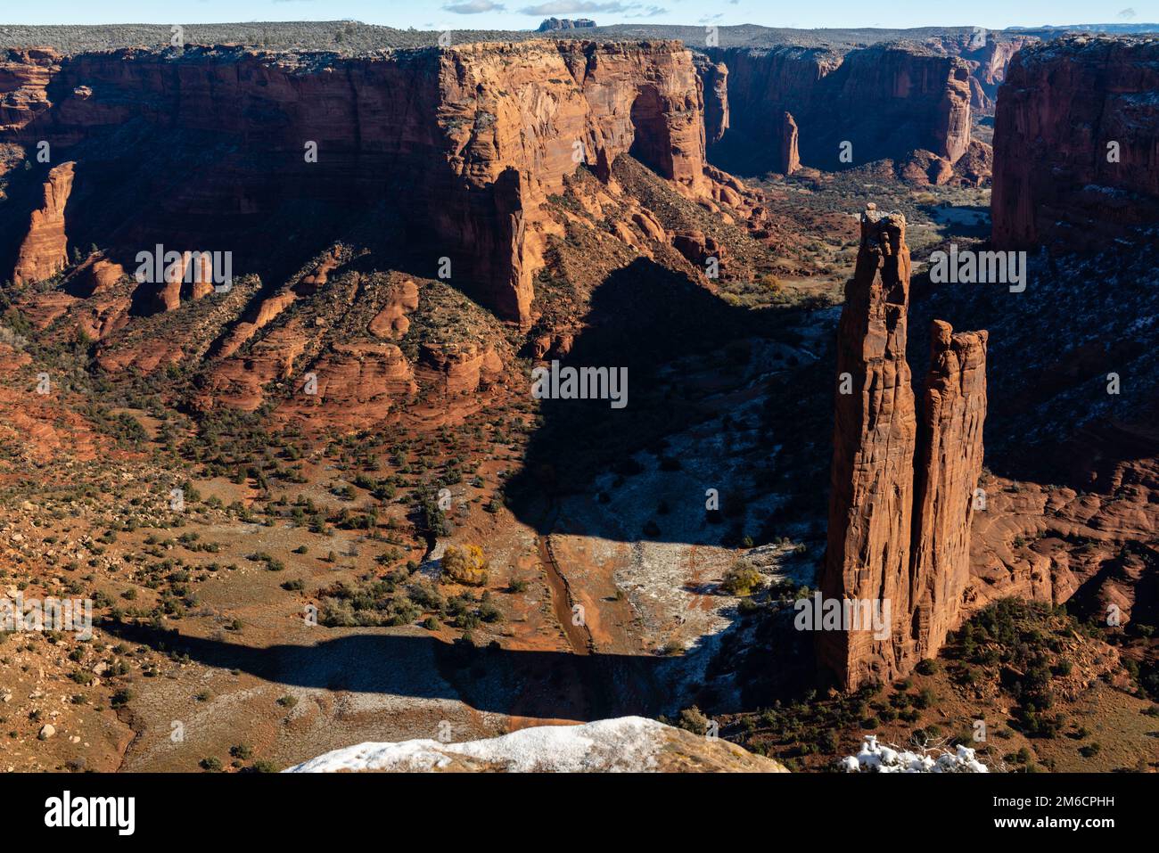Photograph from Spider Rock Overlook, Canyon de Chelly National ...