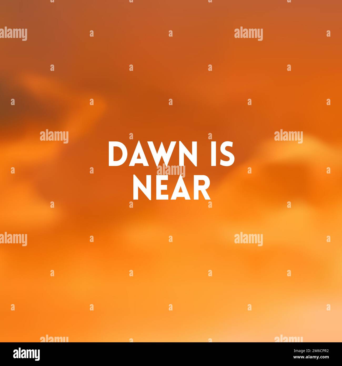 Square blurred background - sunset colors With motivating quote Stock ...