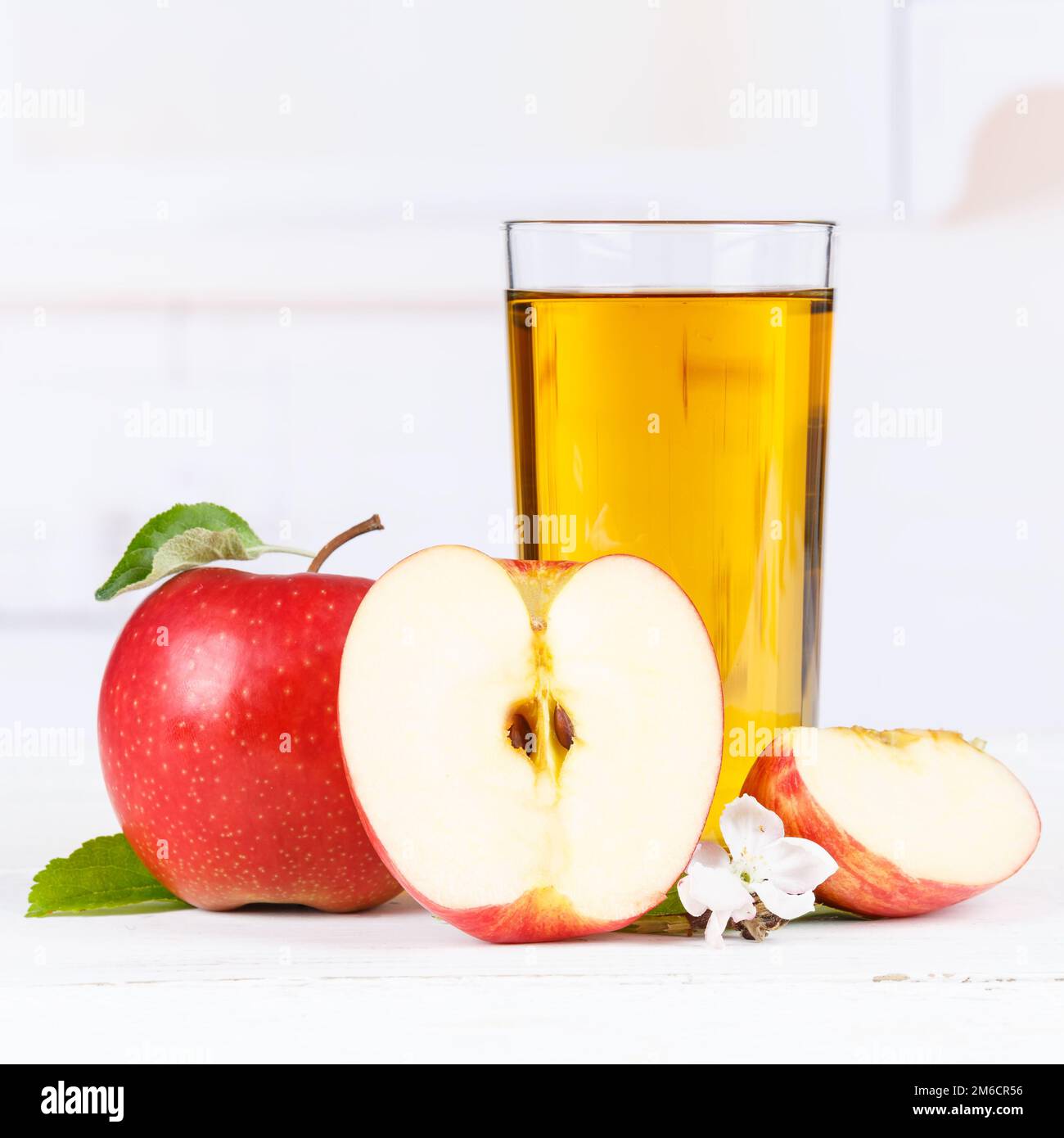Apple juice apple juice apples glass square fruit juice Stock Photo - Alamy