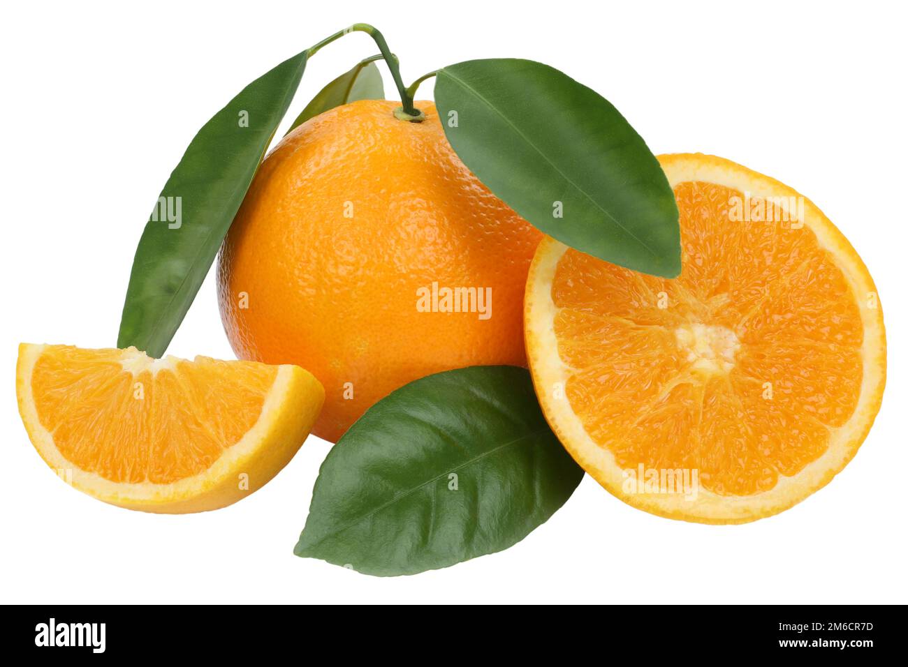 Orange Fruit With Leaves
