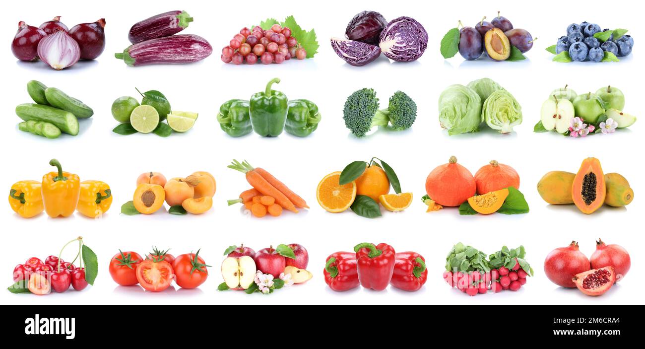 Fruit and vegetables fruits apple tomatoes peppers oranges berries ...