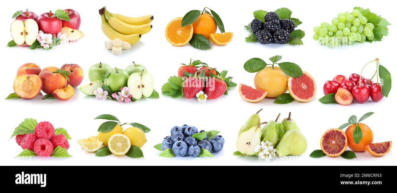 Fruits fruit collage fresh apple orange cherries oranges strawberry ...