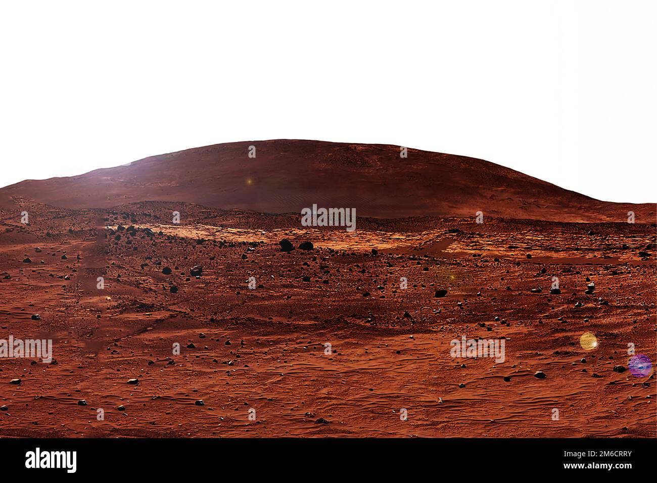Surface of the planet Mars. Elements of this image furnished by NASA ...