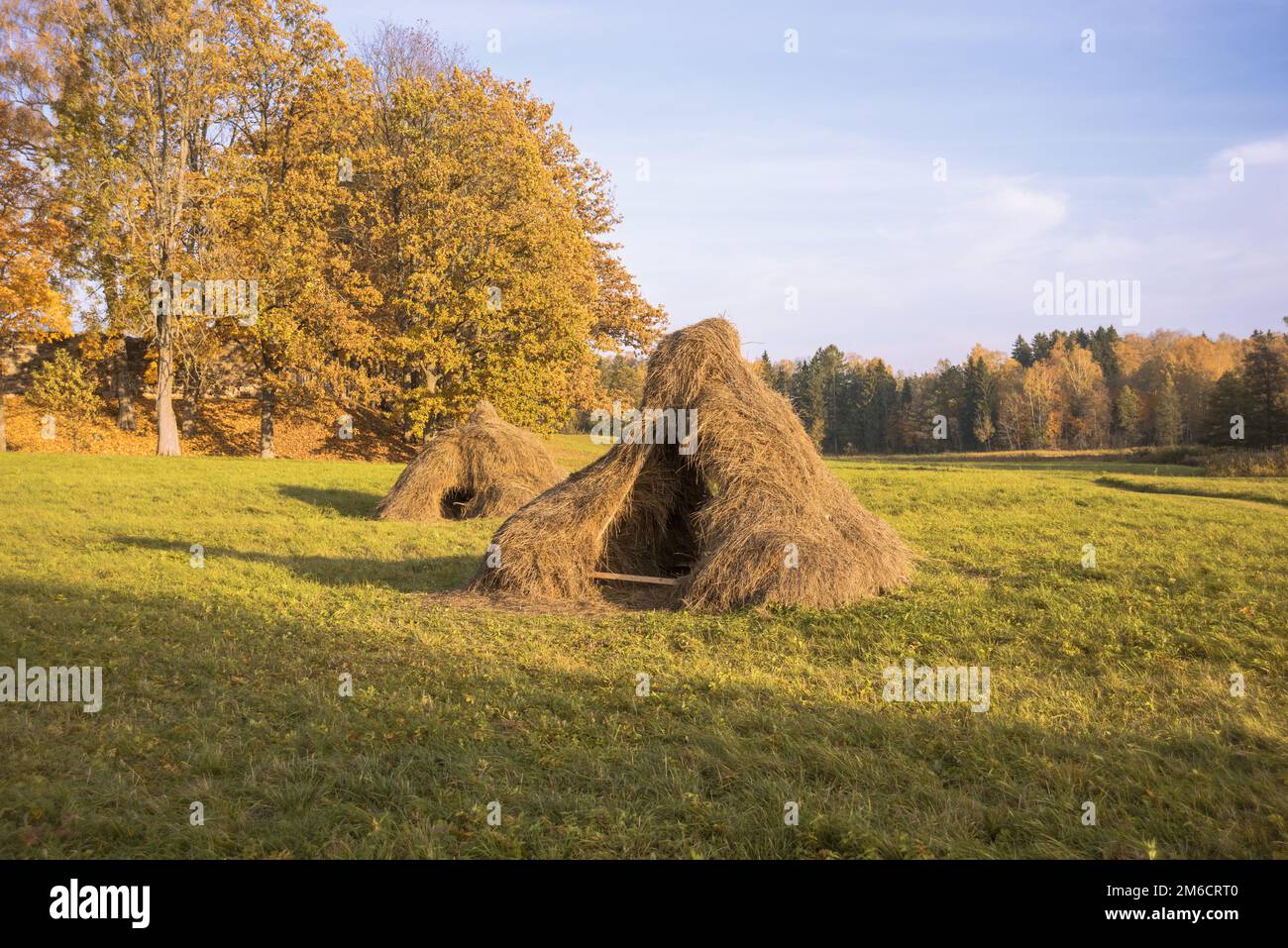 Haystack in farm field hi-res stock photography and images - Alamy