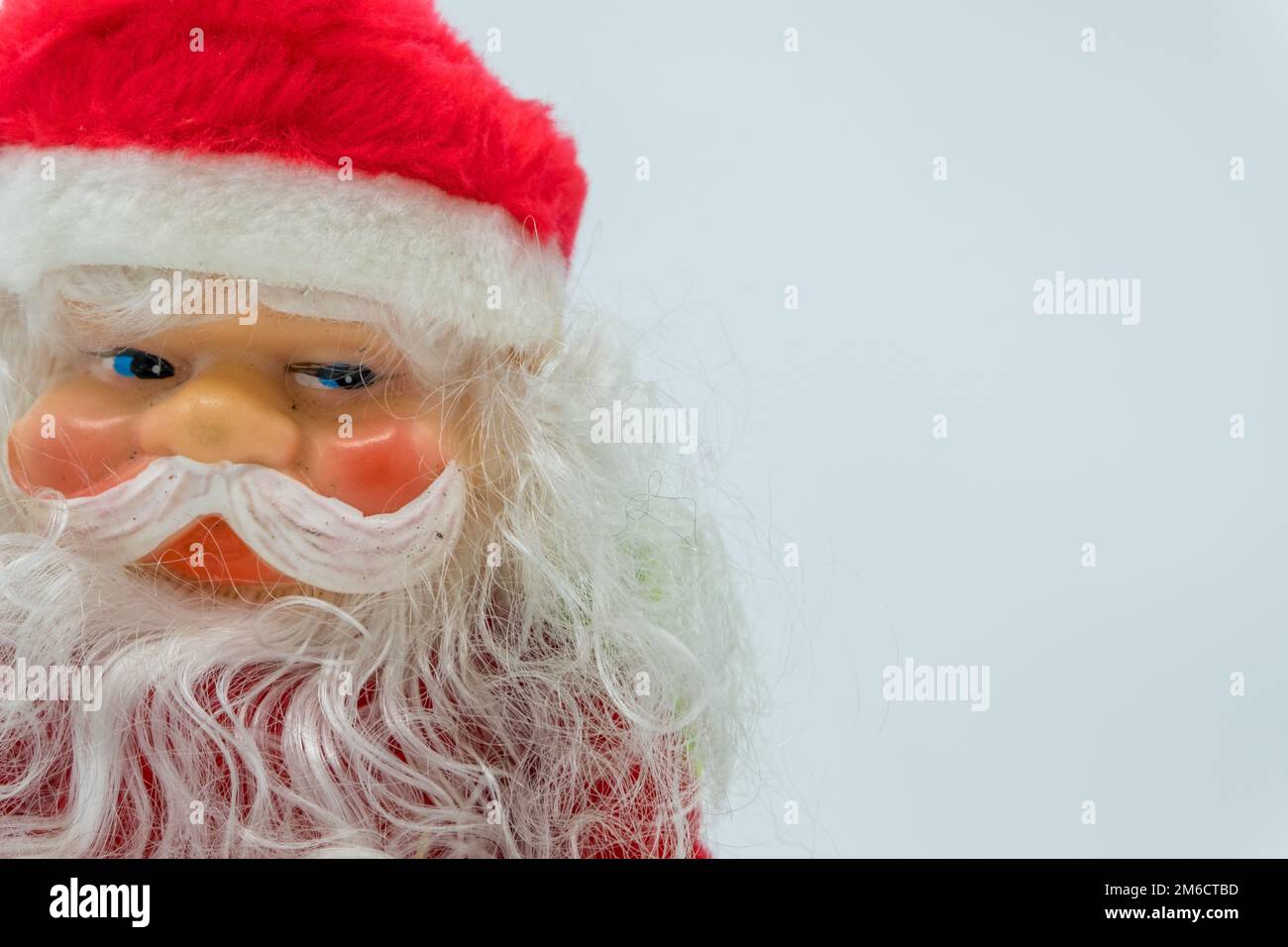 Santa Claus close-up isolated on white background Stock Photo - Alamy