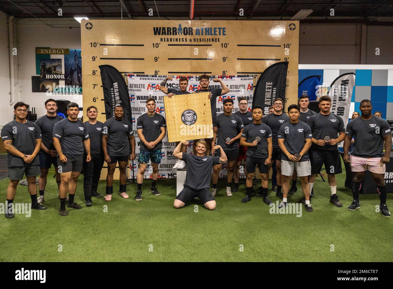 Participants of a weightlifting competition hosted by Warrior Athlete ...