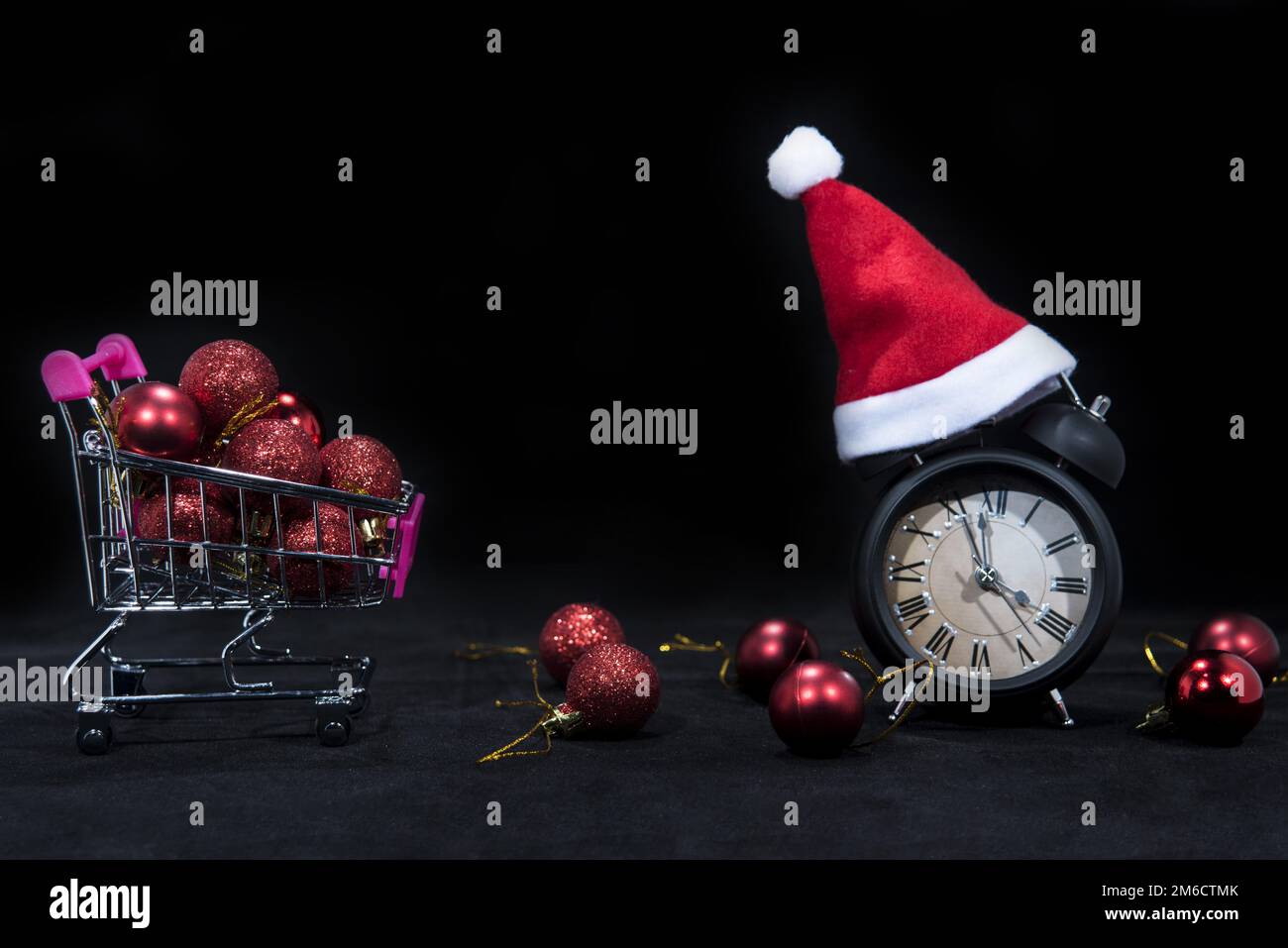 Christmas banner clock snowflakes hi-res stock photography and images ...