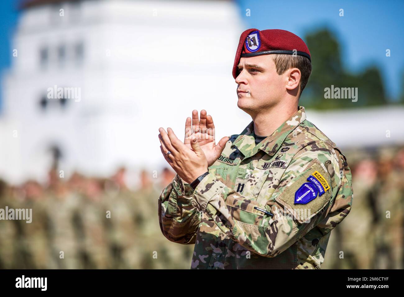 U.S. Army Paratroopers graduates assigned to the 18th Airborne Corps ...
