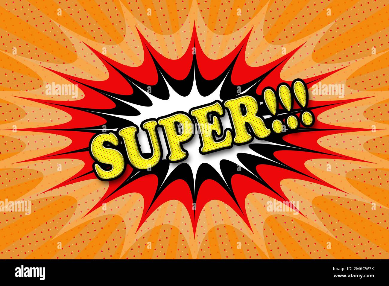 Super text pop art style hi-res stock photography and images - Alamy