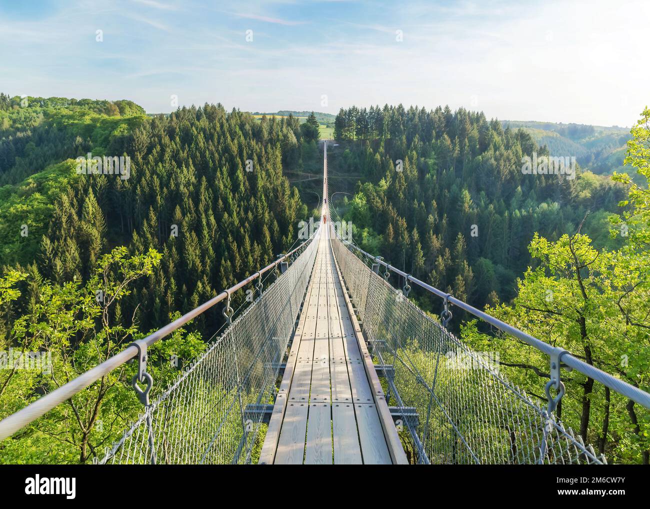 one a the biggest rope bridges Stock Photo - Alamy