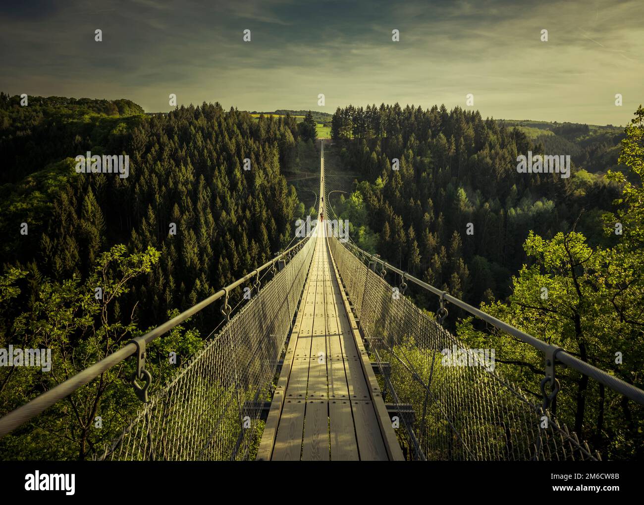 one a the biggest rope bridges Stock Photo - Alamy