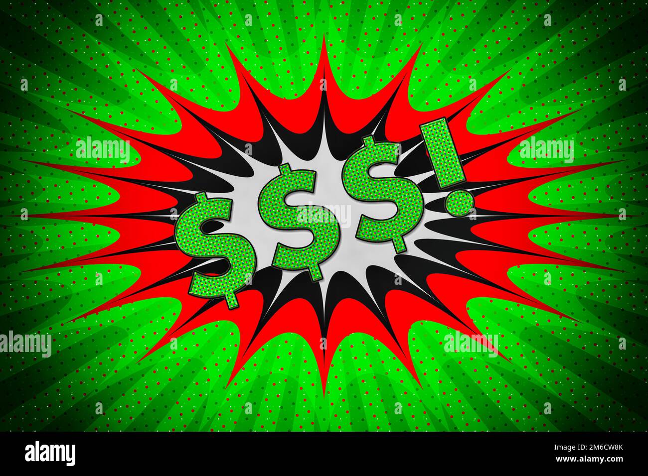 Dollar sign in cartoon style Stock Photo - Alamy