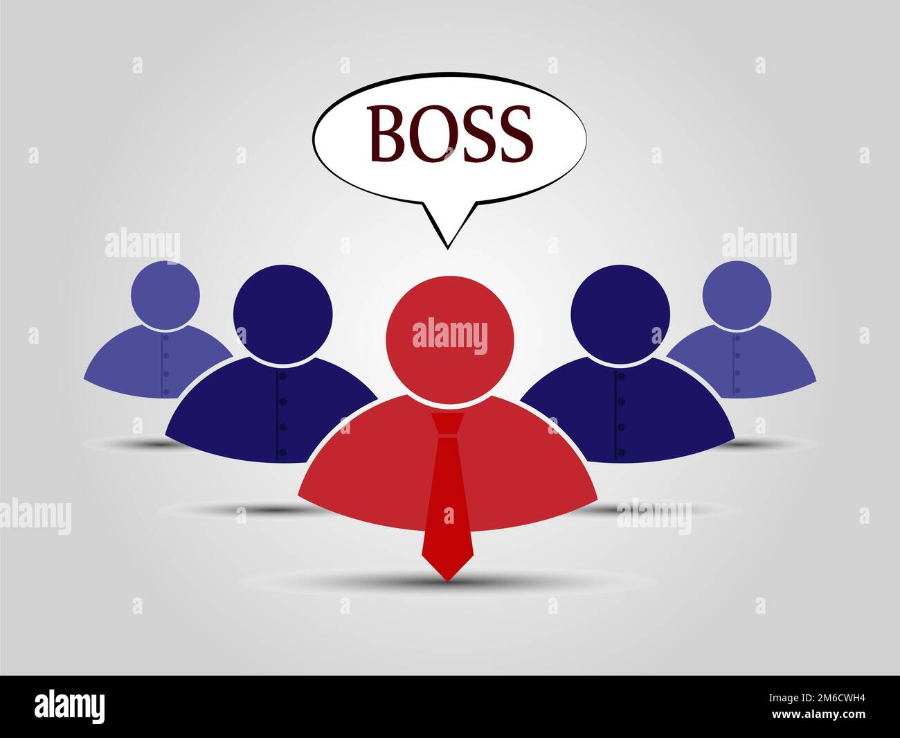 Image of the silhouettes of people with the inscription BOSS Stock ...