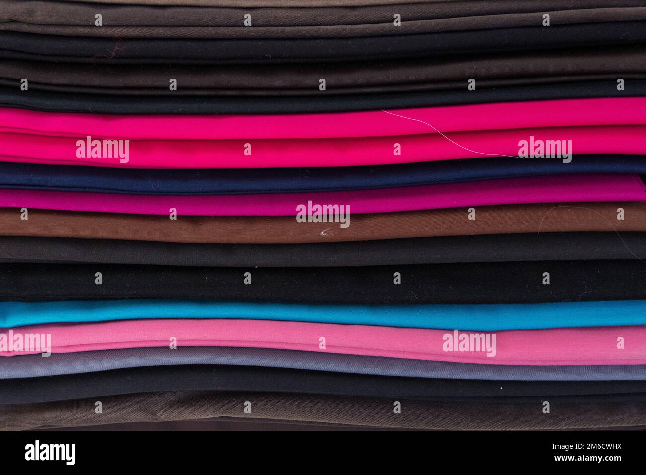 Colorful tissues at a fabric store Stock Photo - Alamy