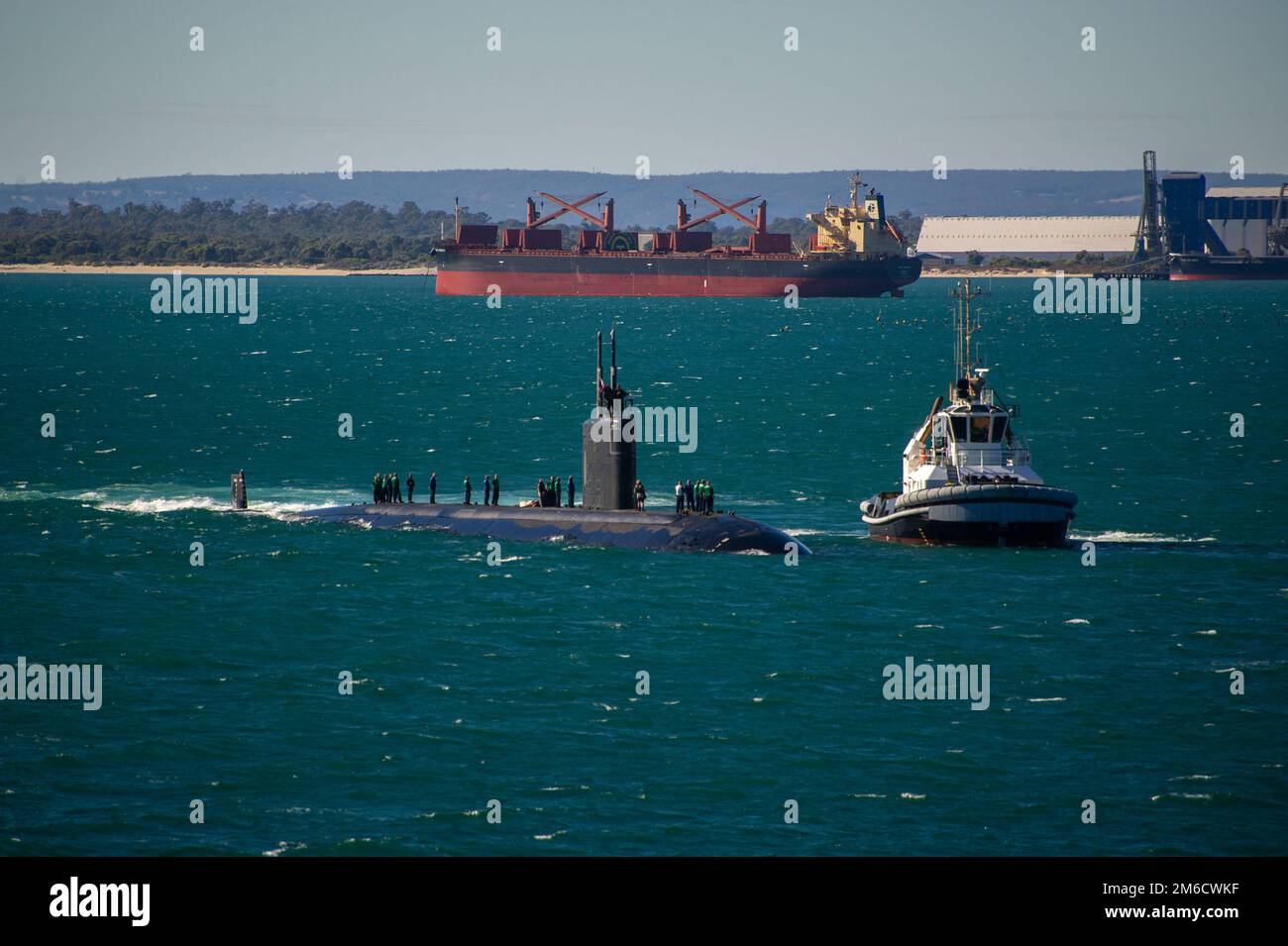 PERTH, Australia (April 23, 2022) The Los Angeles-class fast-attack ...